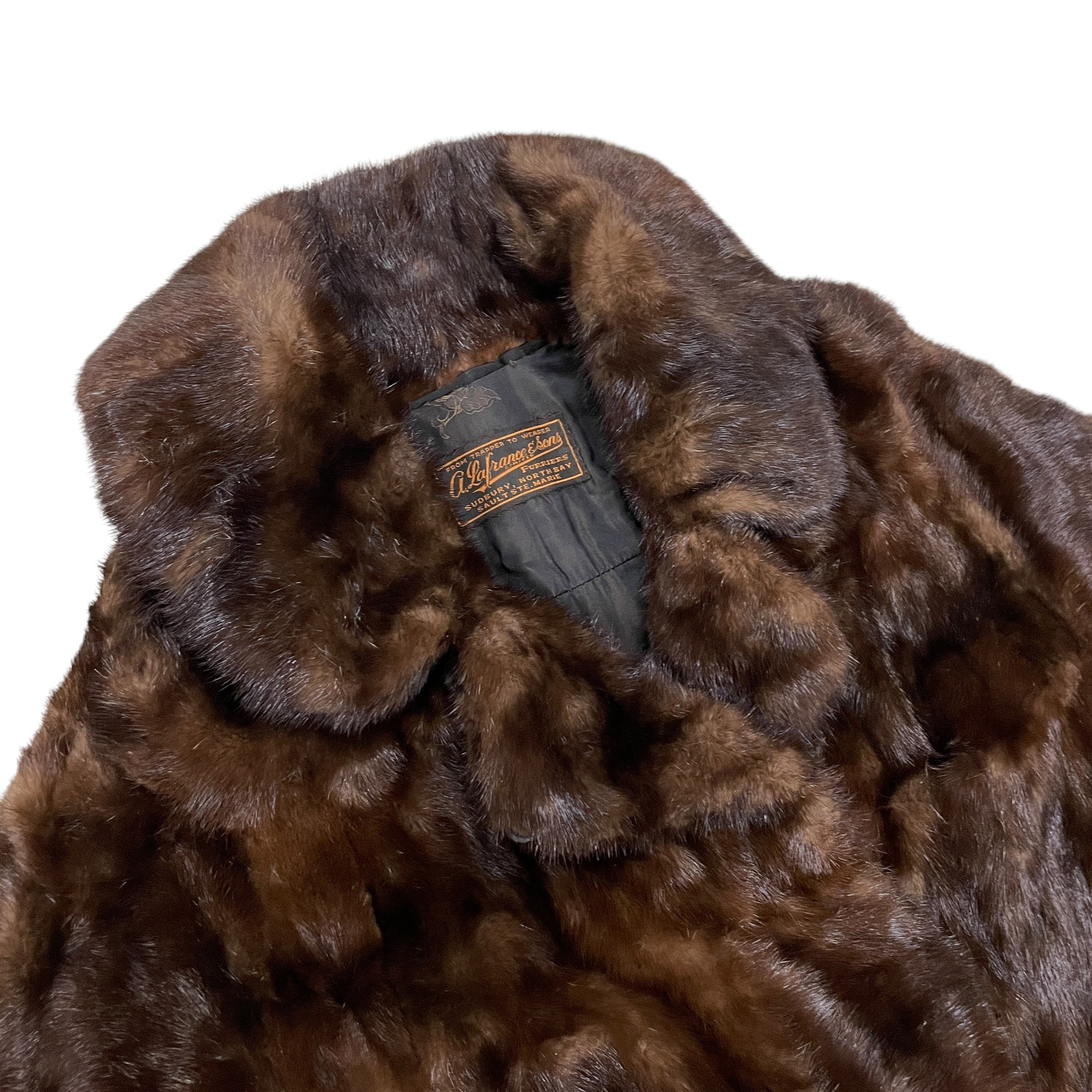 Mid Century Vintage Mink Coat Made in Canada Black Market Vintage